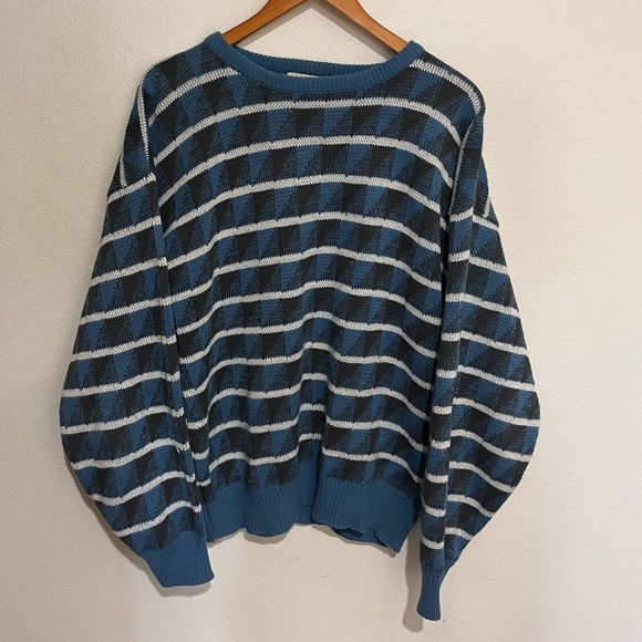 Sweaters | Vintage 9s Jean Michaud Pattern Knit Sweater L | Poshmark